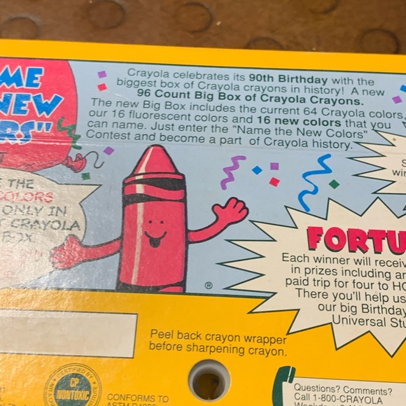 Crayola | Toys | Vintage Crayola Crayon Big Box 96 Crayons With Built In Sharpener 992 | Poshmark